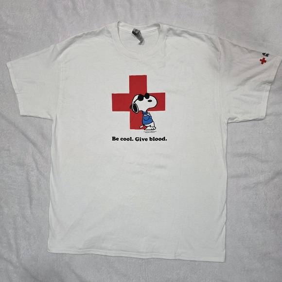 Peanuts | Shirts | Snoopy American Red Cross Colab Tshirt | Poshmark